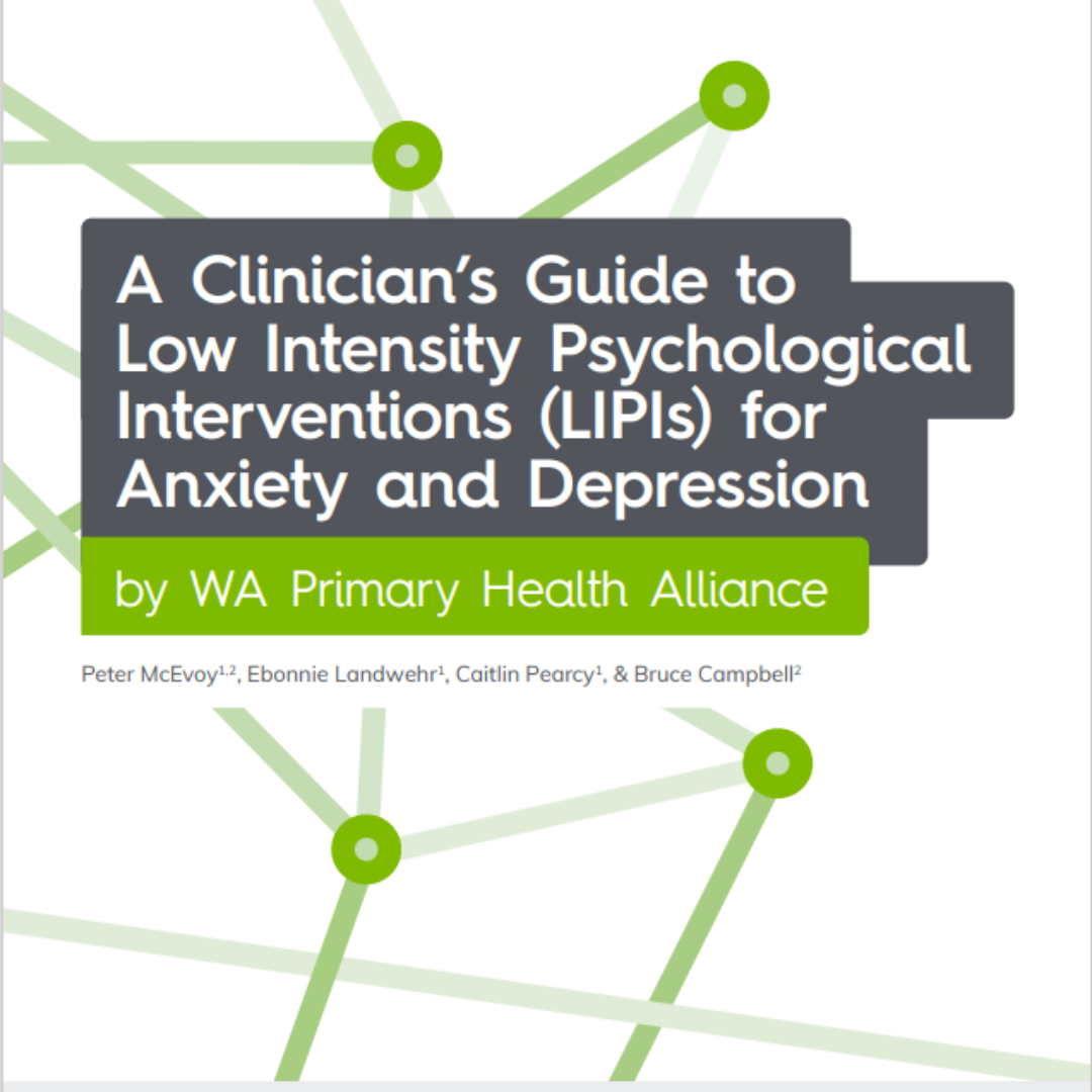 Low Intensity Psychological Intervention (LIPI) manual - WAPHA